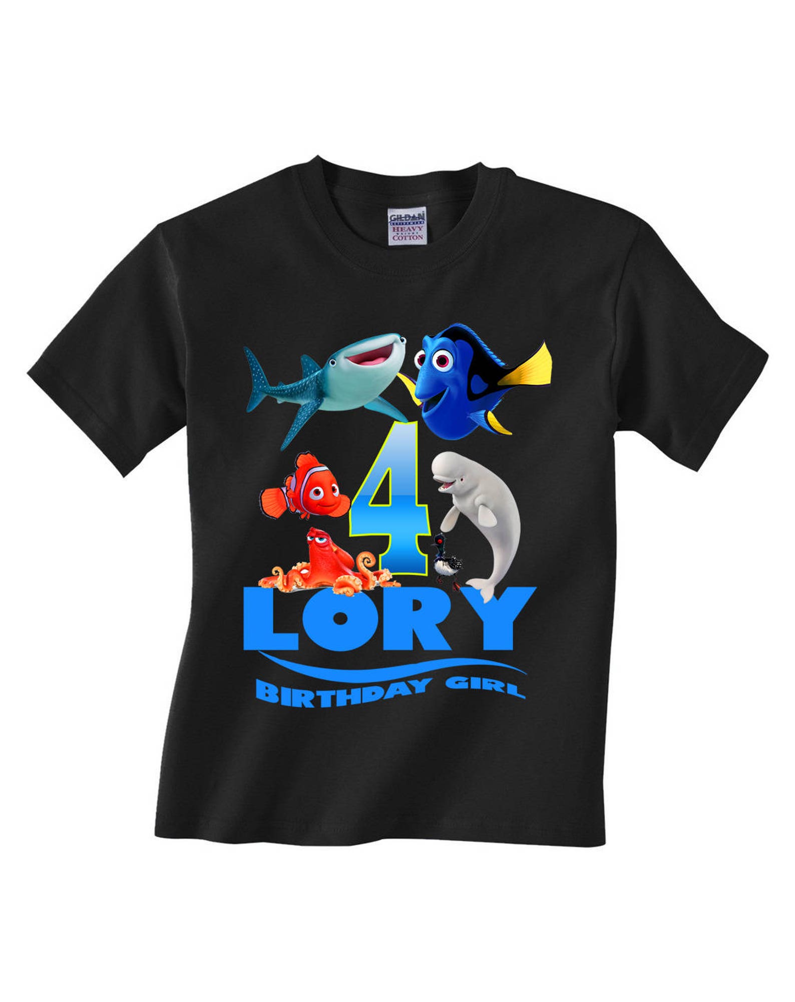 Finding Dory Birthday Shirt Dory Custom Shirt Personalized Etsy