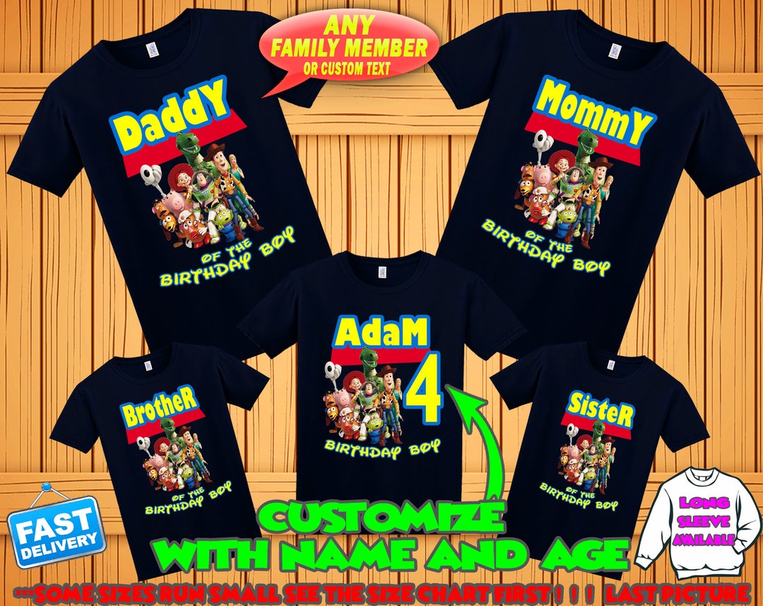 Toy Story Birthday Shirt, Toy Story Birthday Tshirt, Toy Story Theme ...