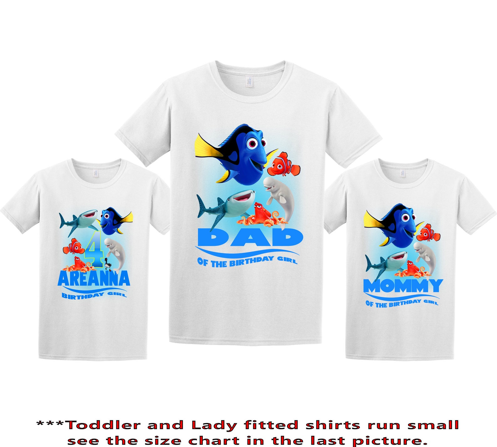 Finding Dory Birthday Shirt Dory Custom Shirt Personalized - Etsy