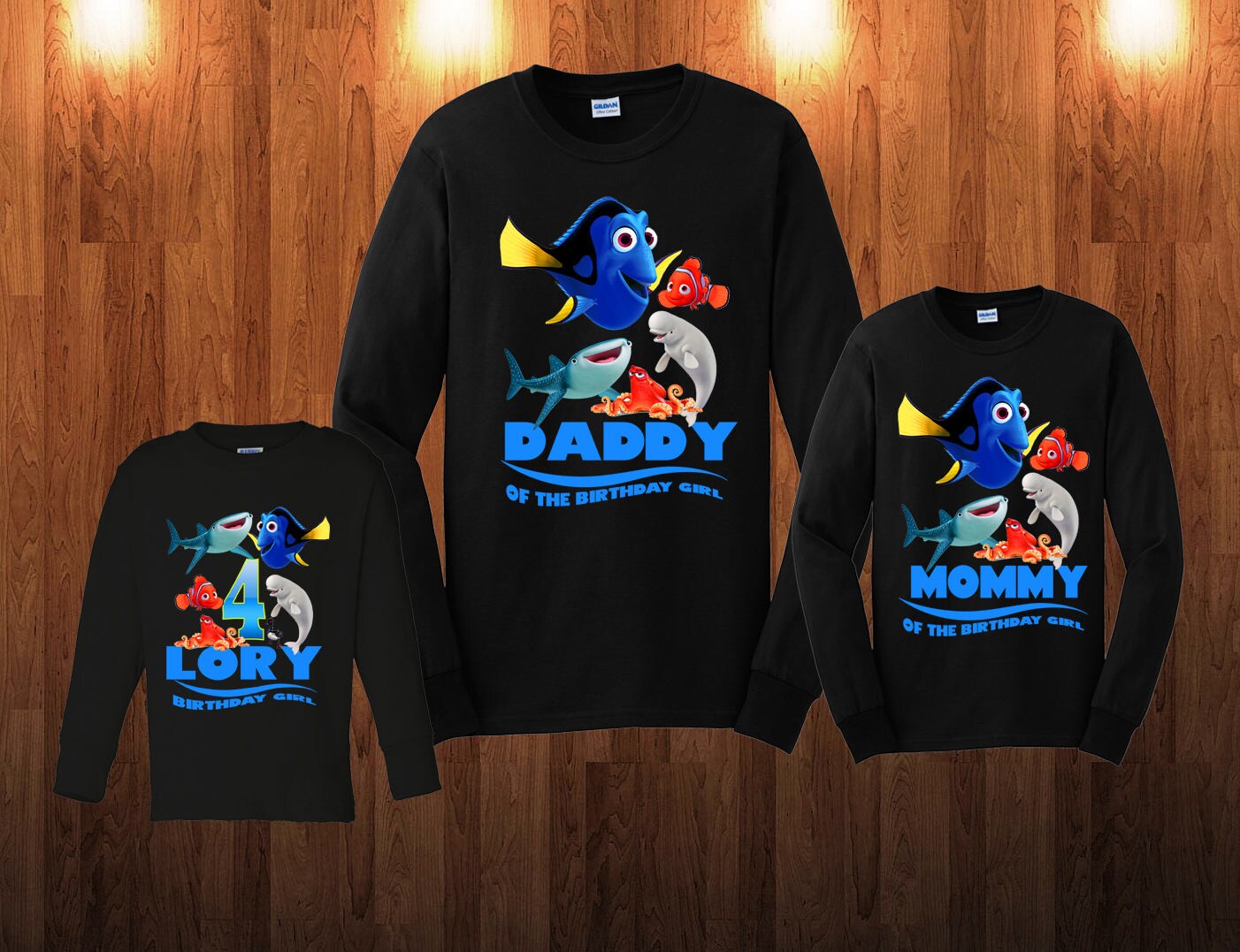 Finding Dory Birthday Shirt Custom Personalized Shirts for All Family ...