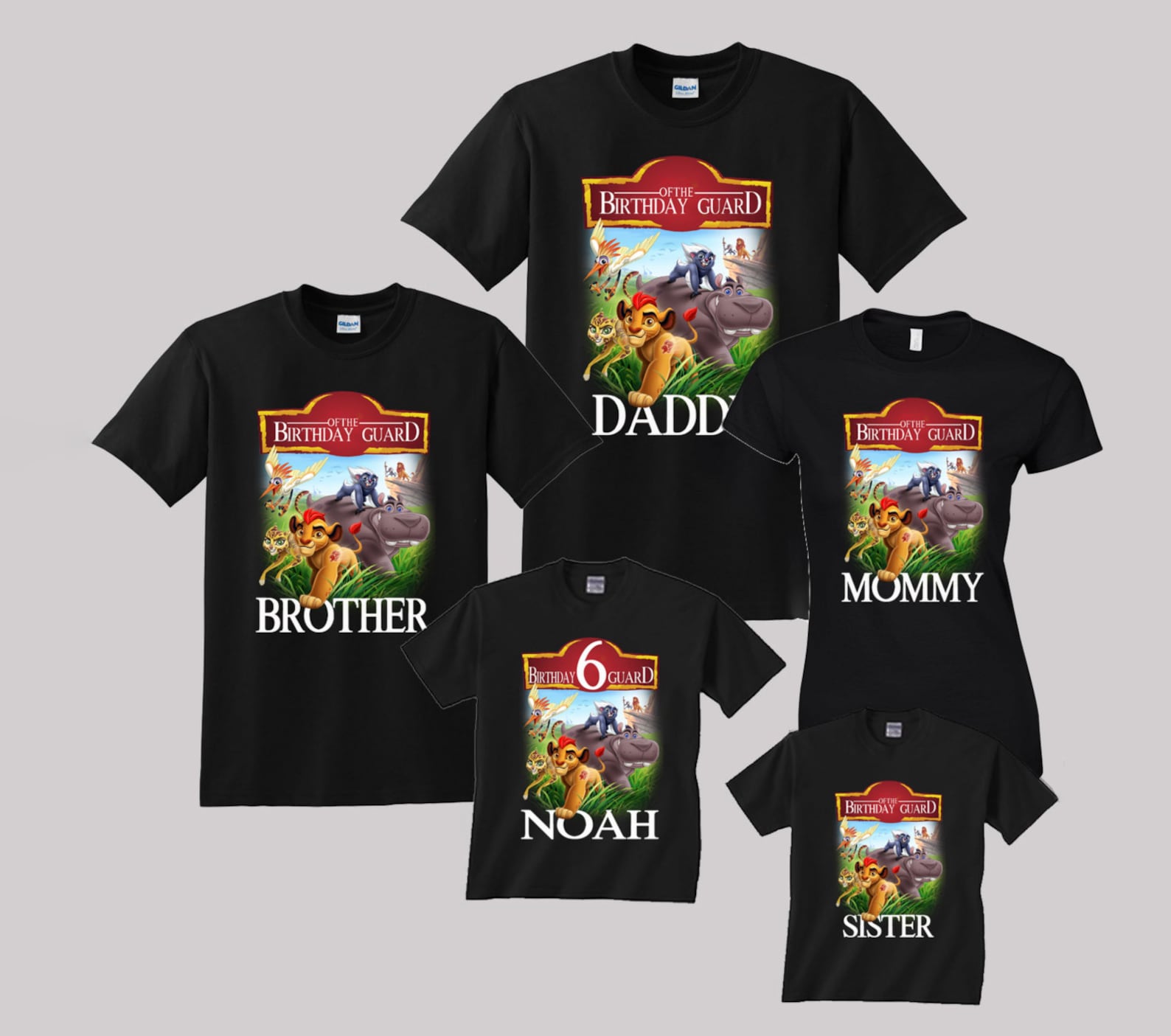 Lion Guard Birthday Shirt Custom Personalized Shirts for All Family ...