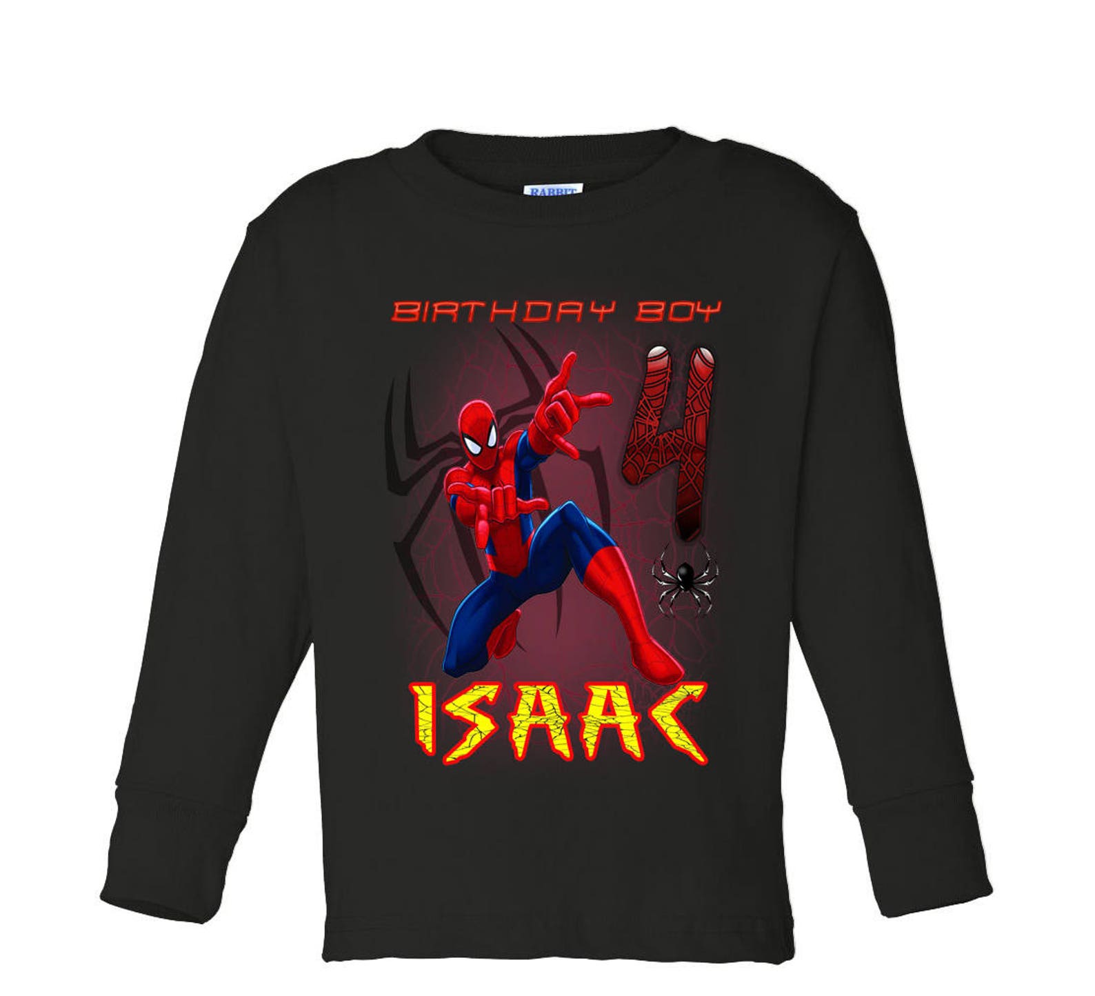 Spiderman Birthday Shirt Custom Personalized Shirts for All Family ...