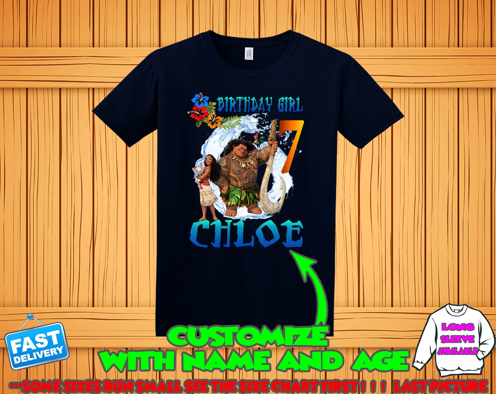 Moana Birthday Shirt Moana and Maui Birthday Tshirt Moana | Etsy