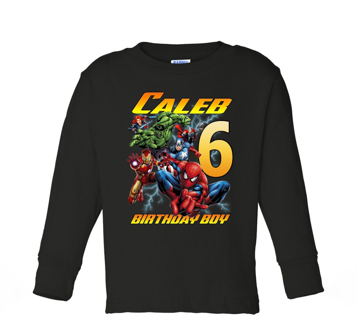 Avengers Birthday Shirt Superhero Birthday Tshirt Marvel - Etsy