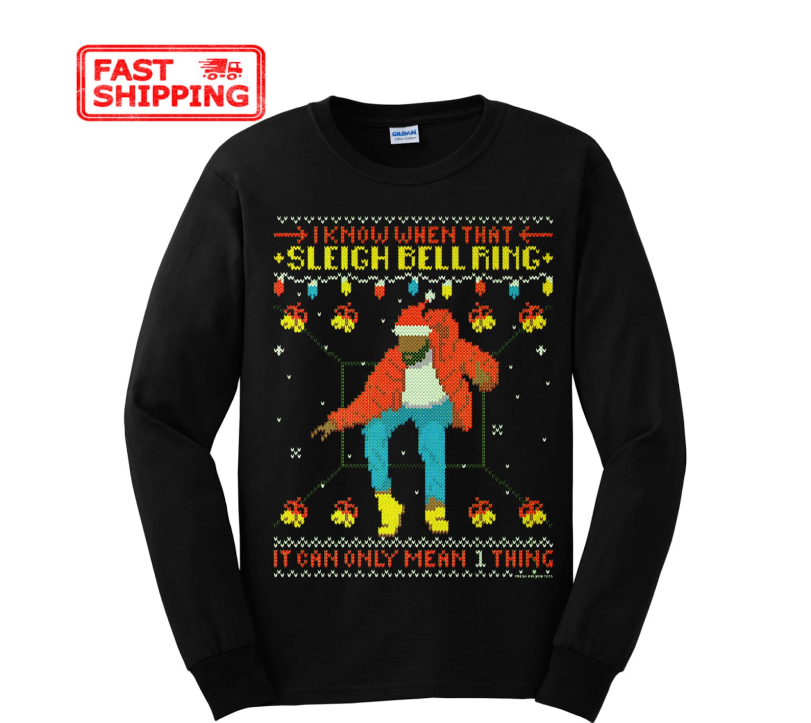 Drake Ugly Christmas Sweater Style Long Sleeve and Short Sleeve T-shirt ...