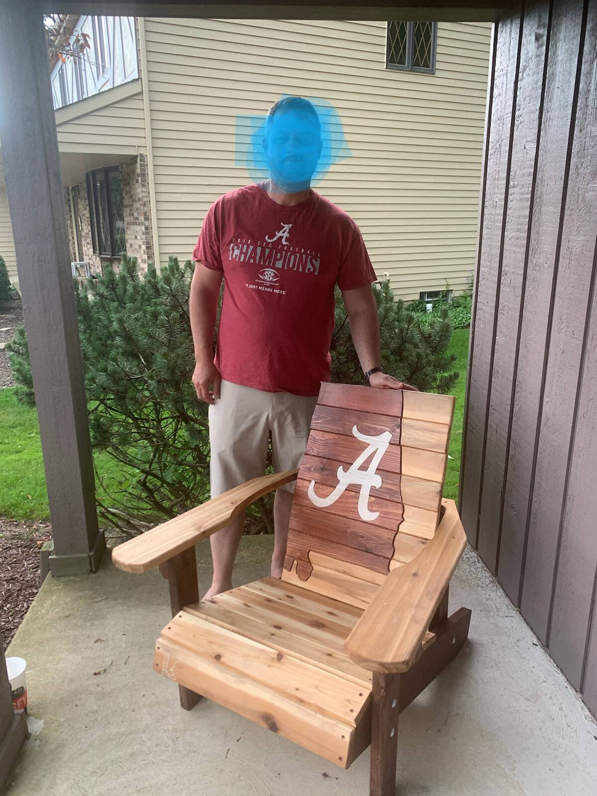 University of Alabama Adirondack Chair - Etsy