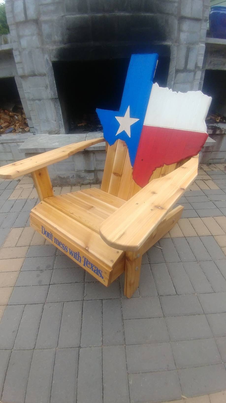 Texas Adirondack Chair - Etsy