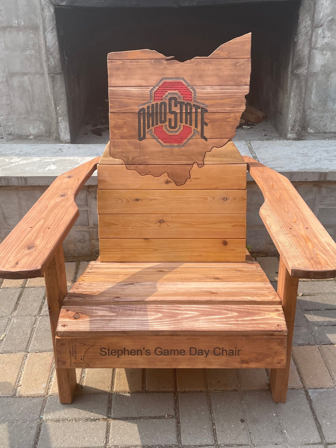 The Ohio State University Adirondack Chair - Etsy