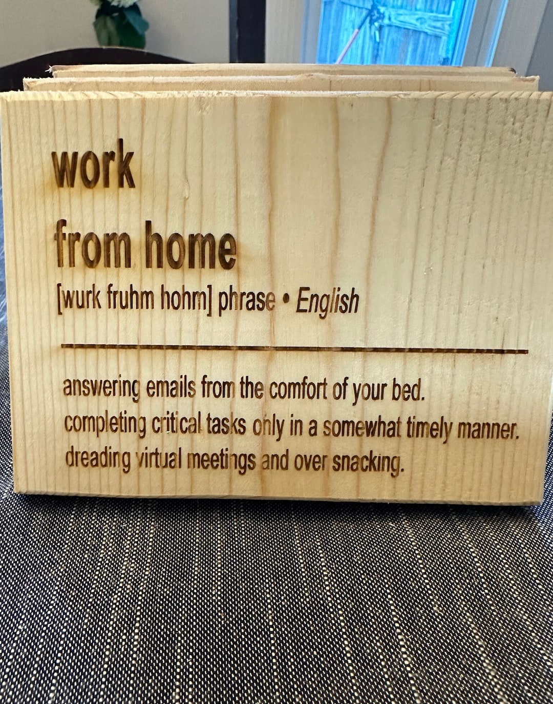 Funny Office Sign - "work From Home" - Etsy