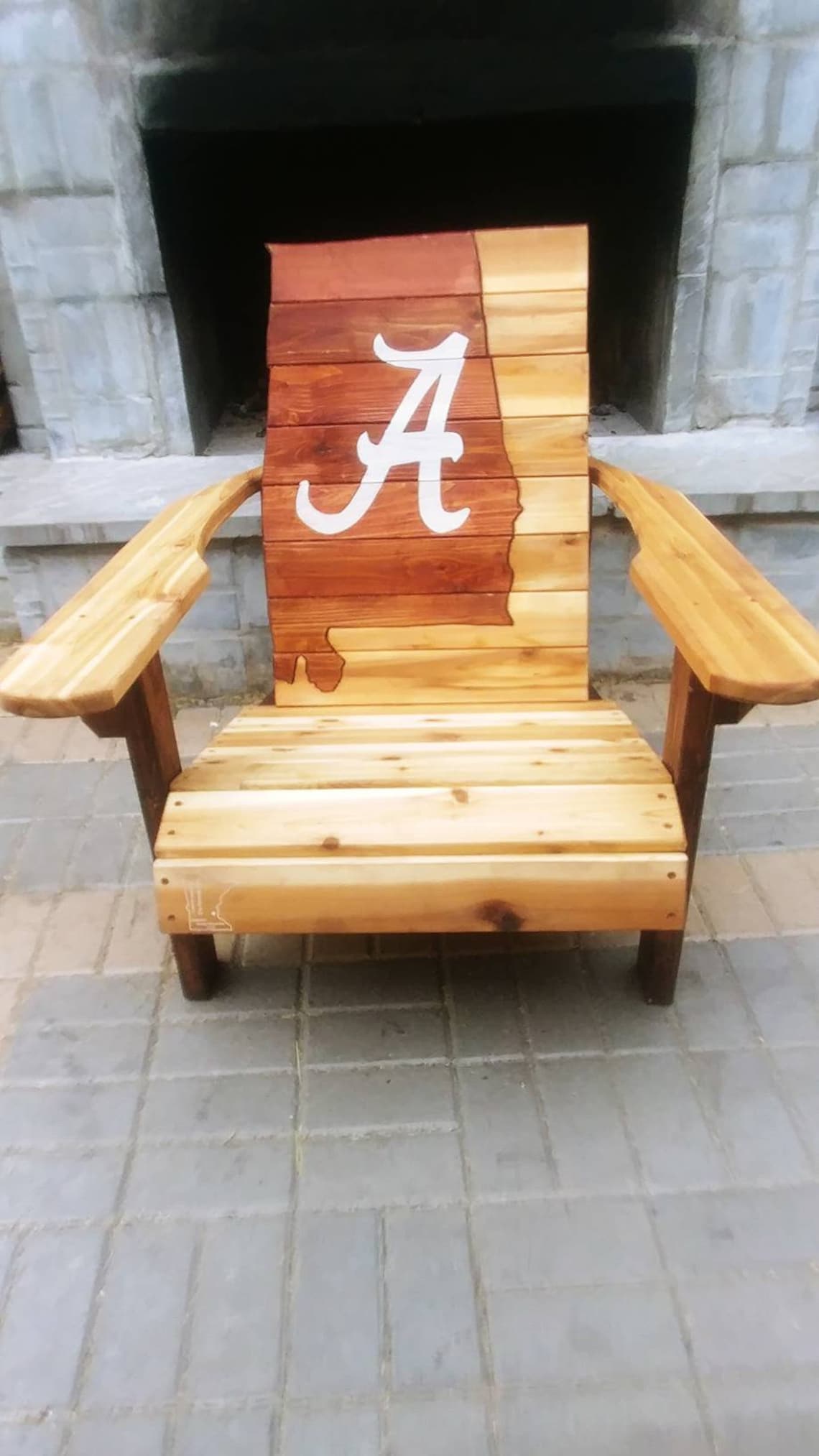 University of Alabama Adirondack Chair - Etsy