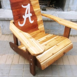 University of Alabama Adirondack Chair - Etsy