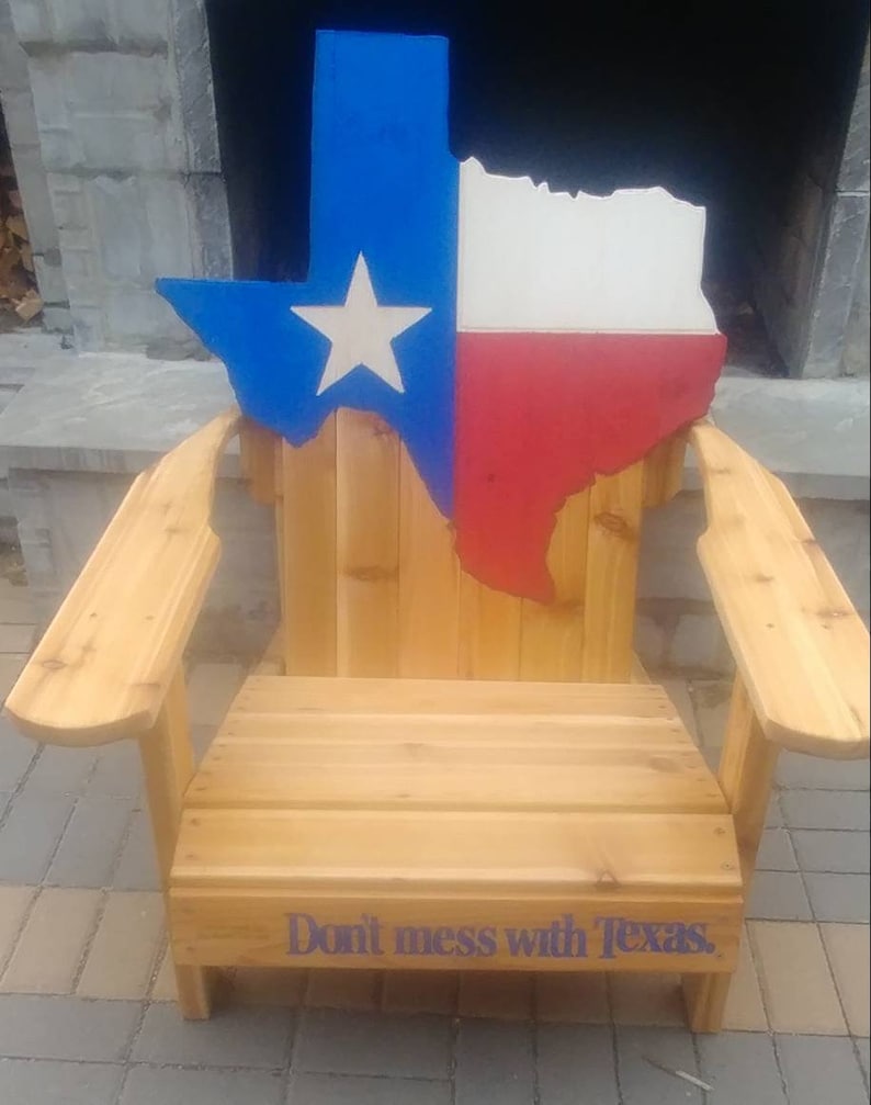Texas Adirondack Chairs - Etsy