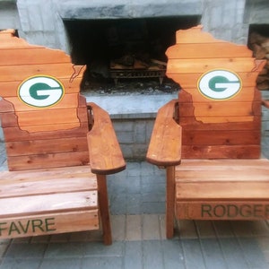 Green Bay Packer Adirondack Chair - Etsy