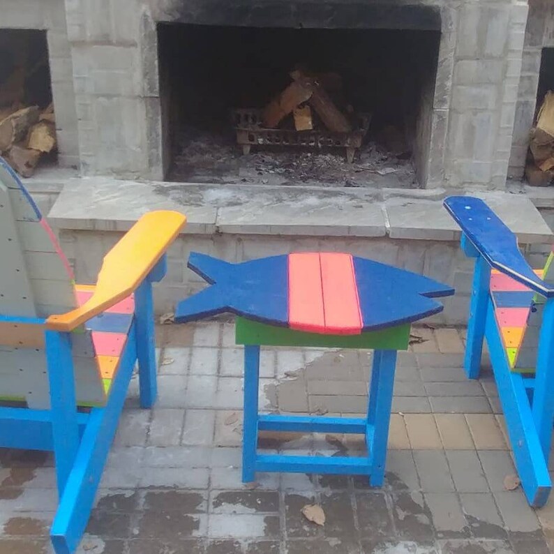 Fish Adirondack Chair Set - Etsy