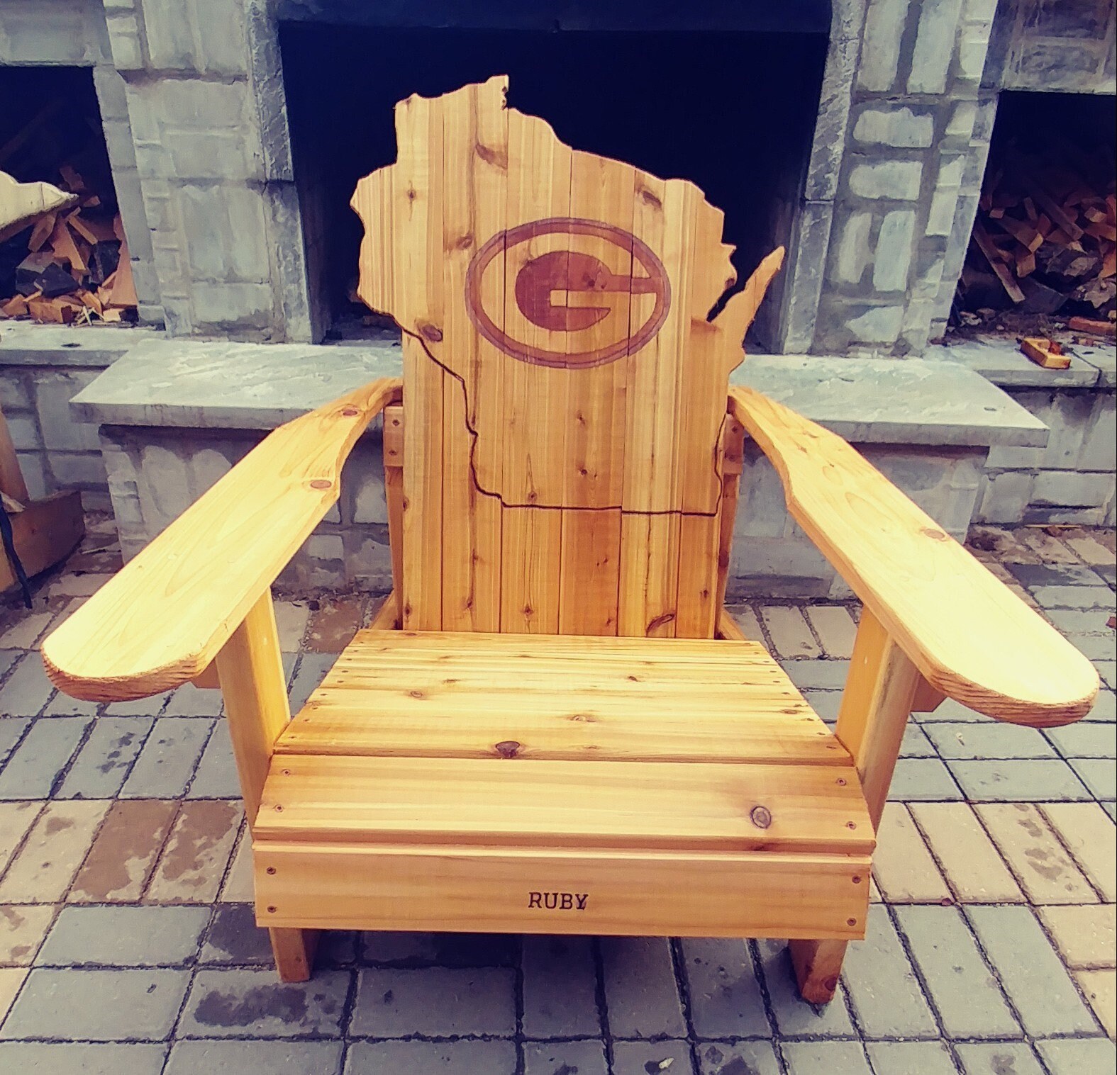 Green Bay Packer Adirondack Chair - Etsy