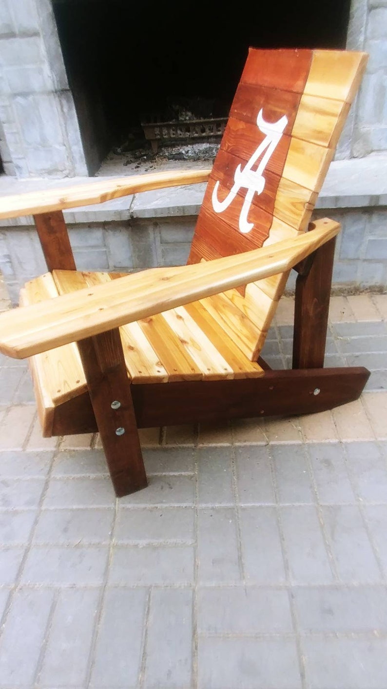University of Alabama Adirondack Chair - Etsy