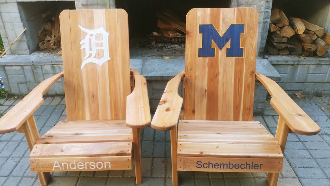Michigan or Tigers Adirondack Chair - Etsy
