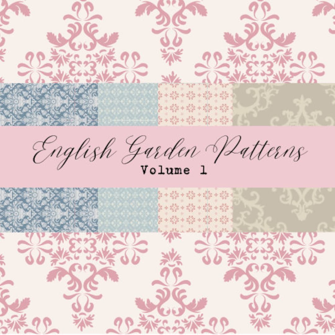 English Garden Patterns Volume 1 - Etsy