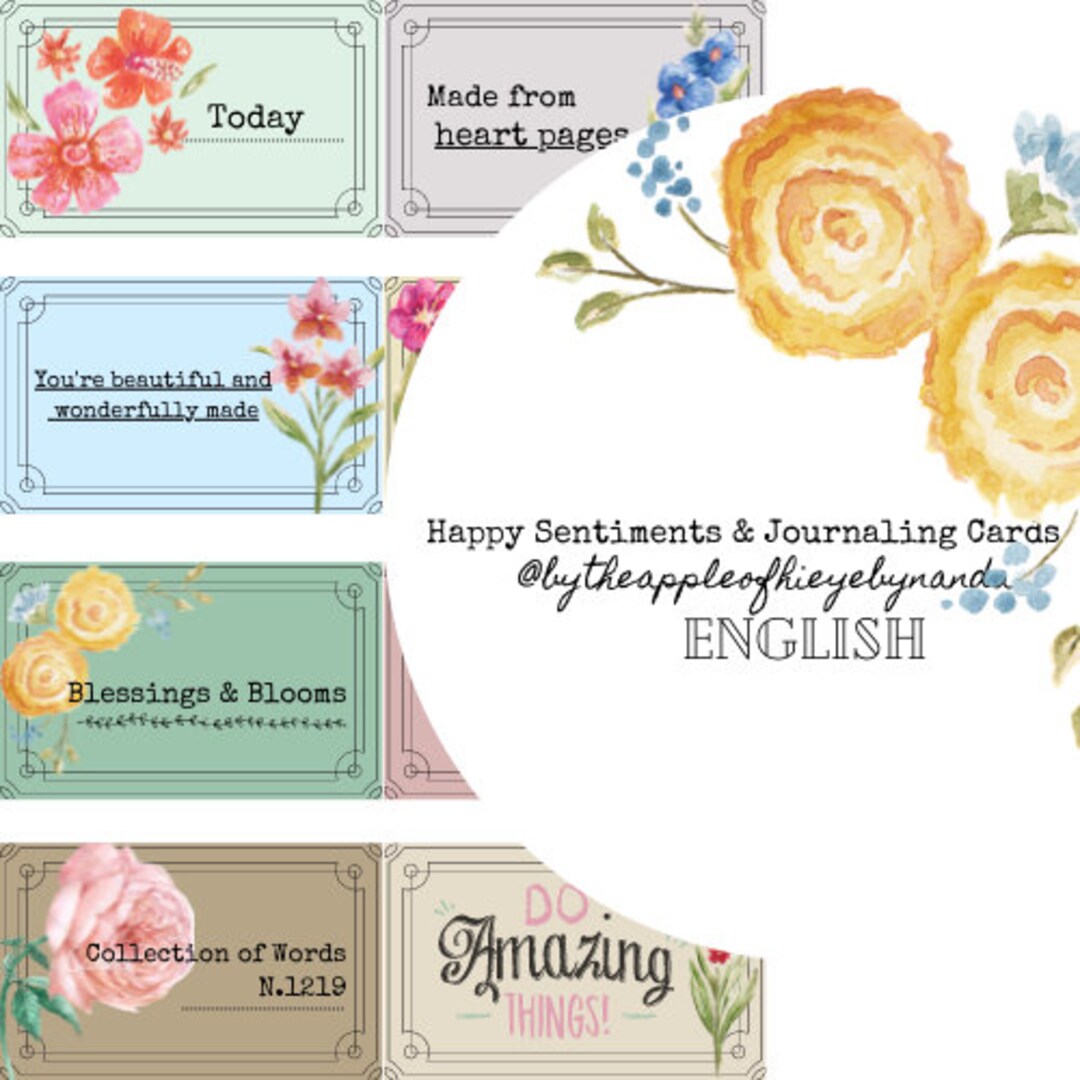 Happy Sentiments Cards - Etsy