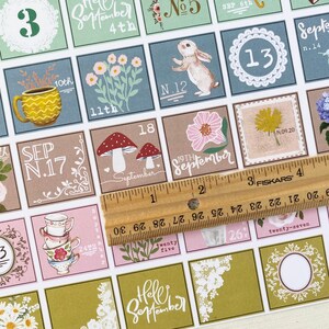 September Calendar Ephemera - Etsy