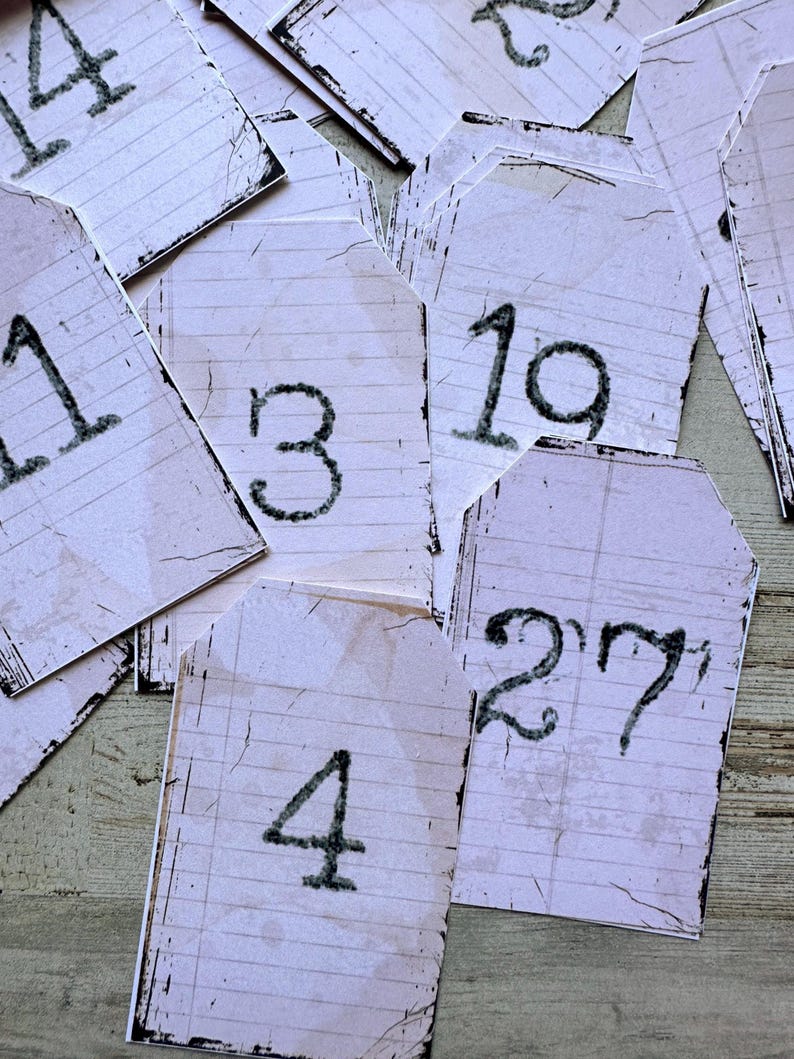 Vintage Numbers| Bible Journaling | Ephemera | Junk Journaling | Pen ...