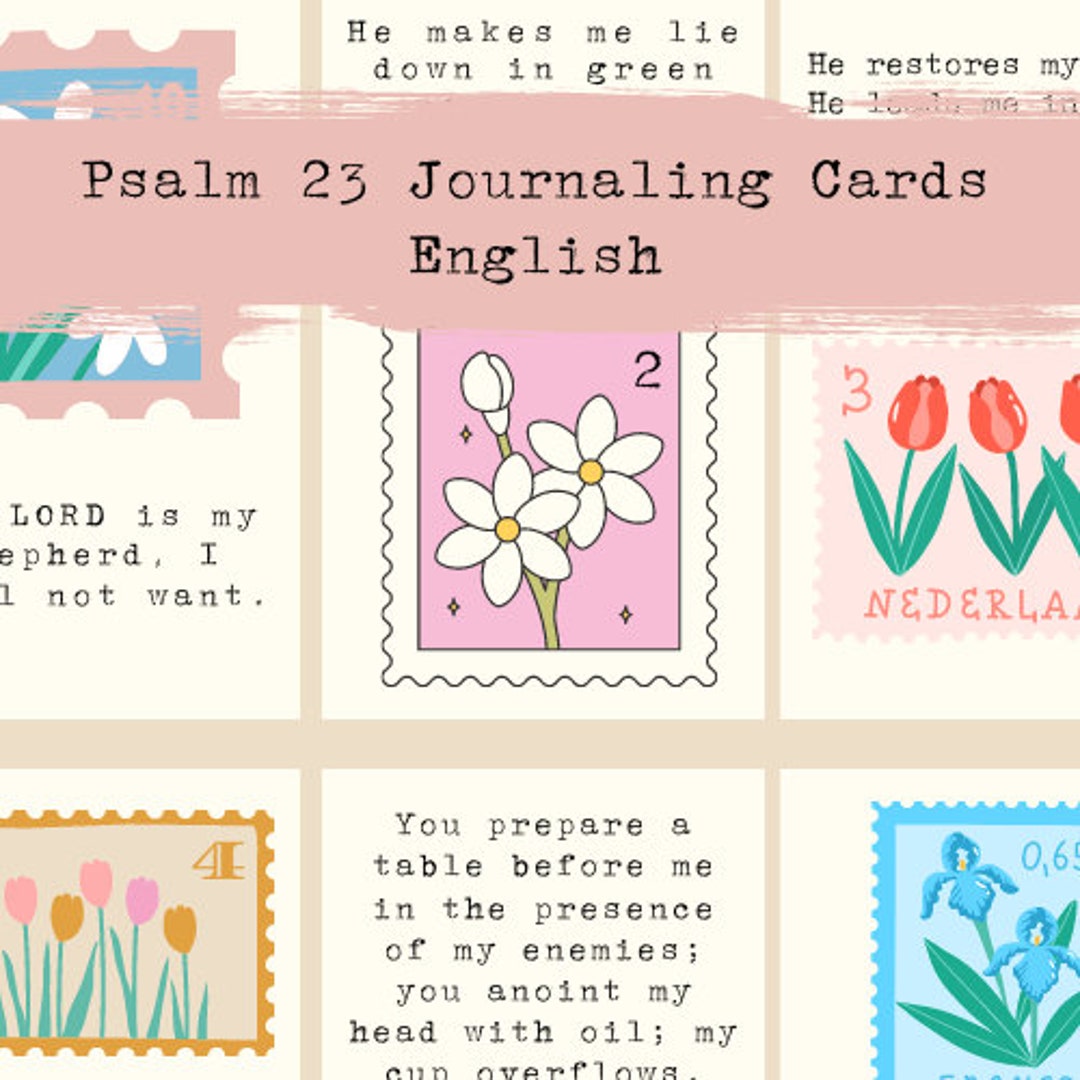 Psalm 23 Journaling Cards - Etsy