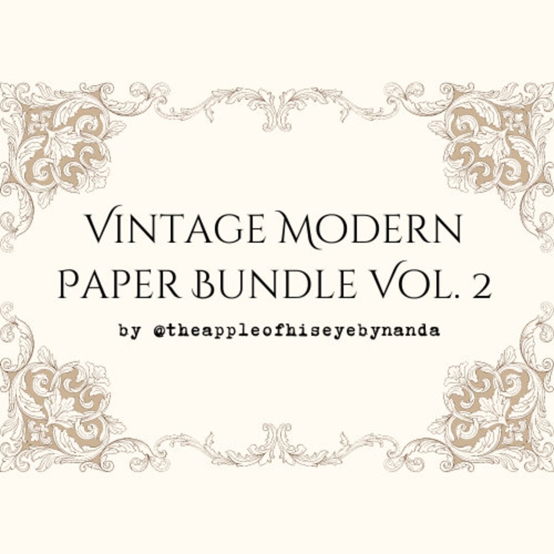 Vintage Modern Paper Bundle Vol. 2 - Etsy