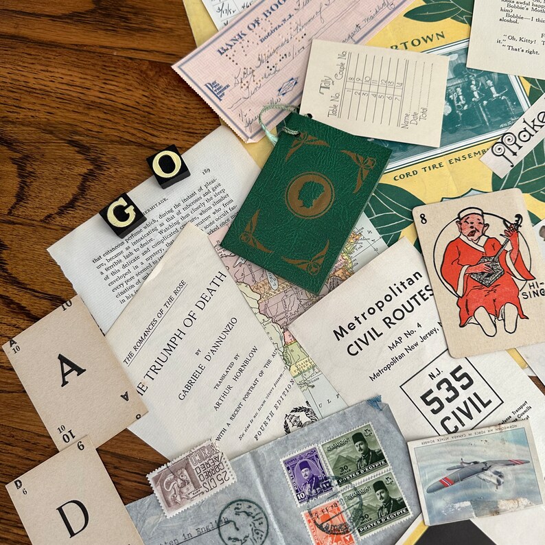 Vintage Ephemera Lot Rare and Cool Pieces Over 50 Items Great for ...
