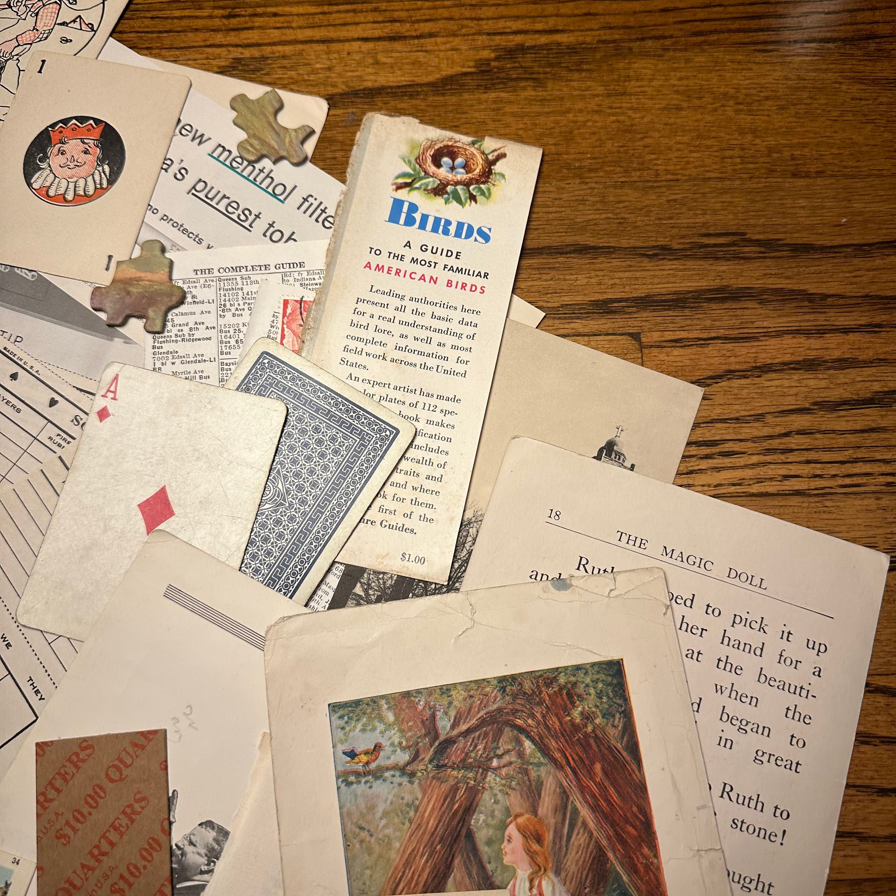 Vintage Ephemera Lot - Rare and Cool Pieces! Over 60 Items! Great for ...