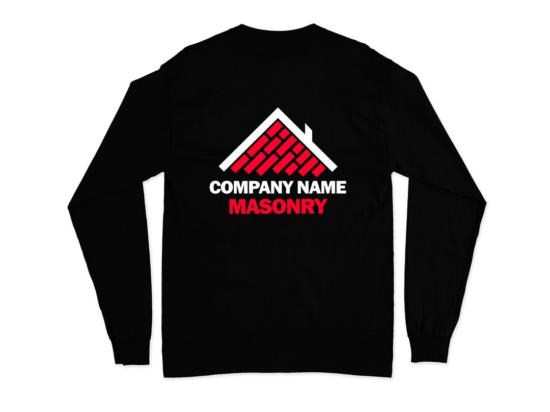 Custom Construction Shirts, Long Sleeve, Masonry T-shirt, Mason ...