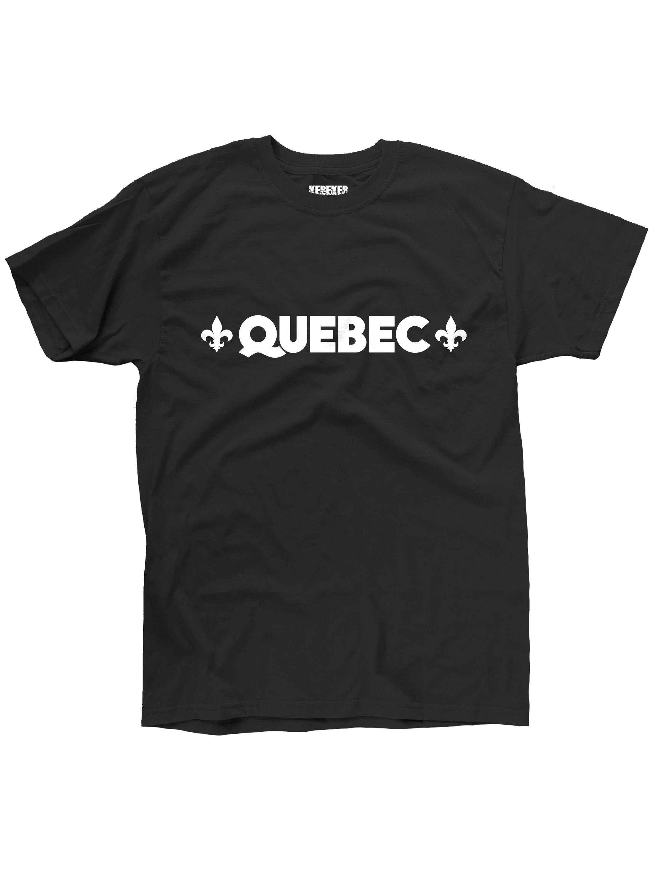 Quebec + Fleur De Lys T-shirt for Men & Women - Québec Canada Shirt ...