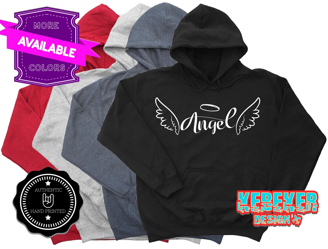 Angel Wings Sweatshirt Angel Wings Hoodie Angel Hoodie - Etsy