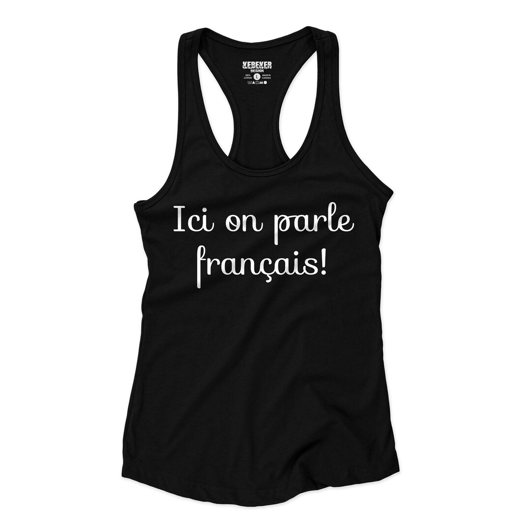 Ici on Parle Français Tank Top for Women French Shirt T Shirt En ...