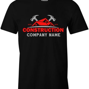Custom Construction Company T-shirts, Carpenter Shirts, Carpentry ...