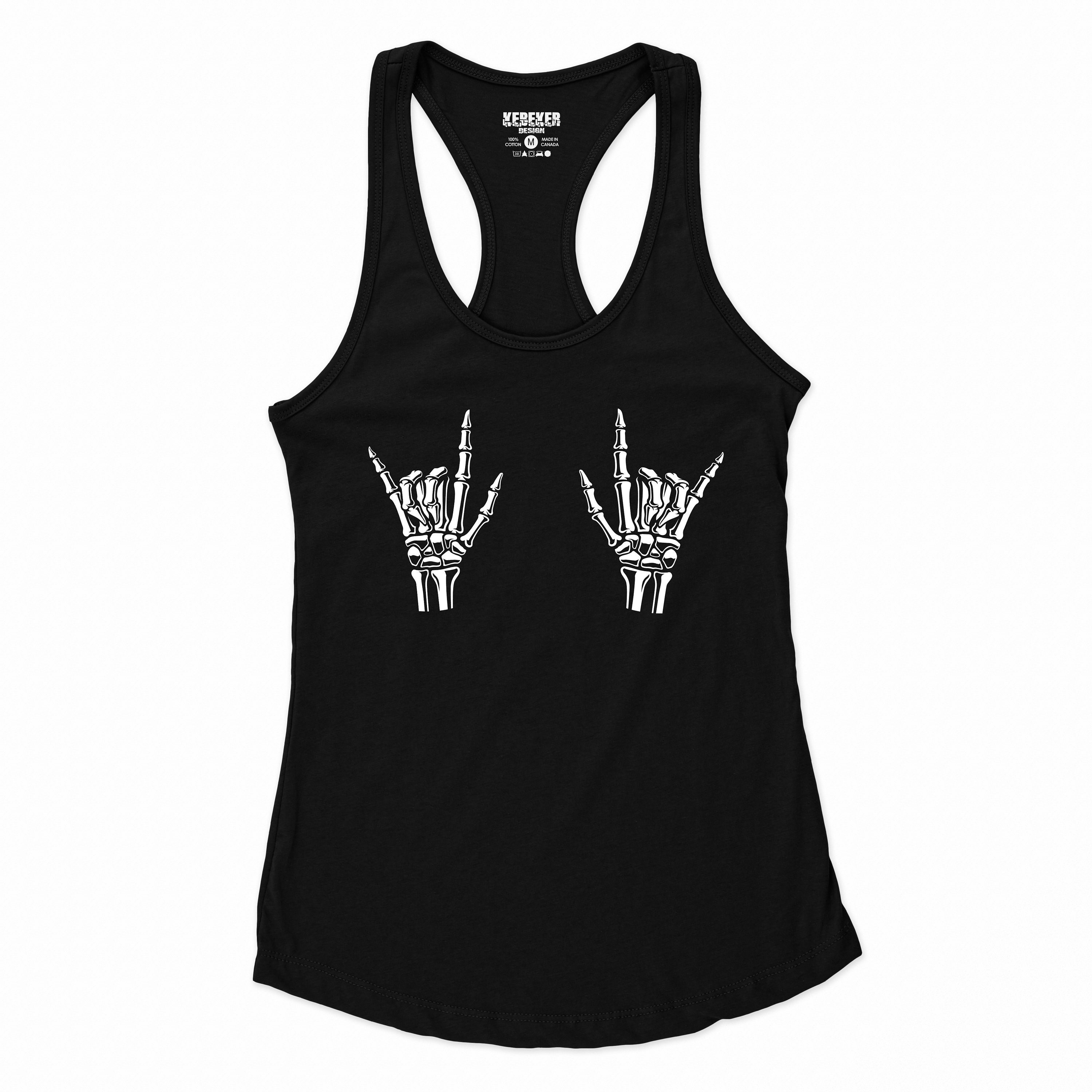 The Rock & Roll Skeleton Tank Top for Women - Rock N Rock Shirt ...