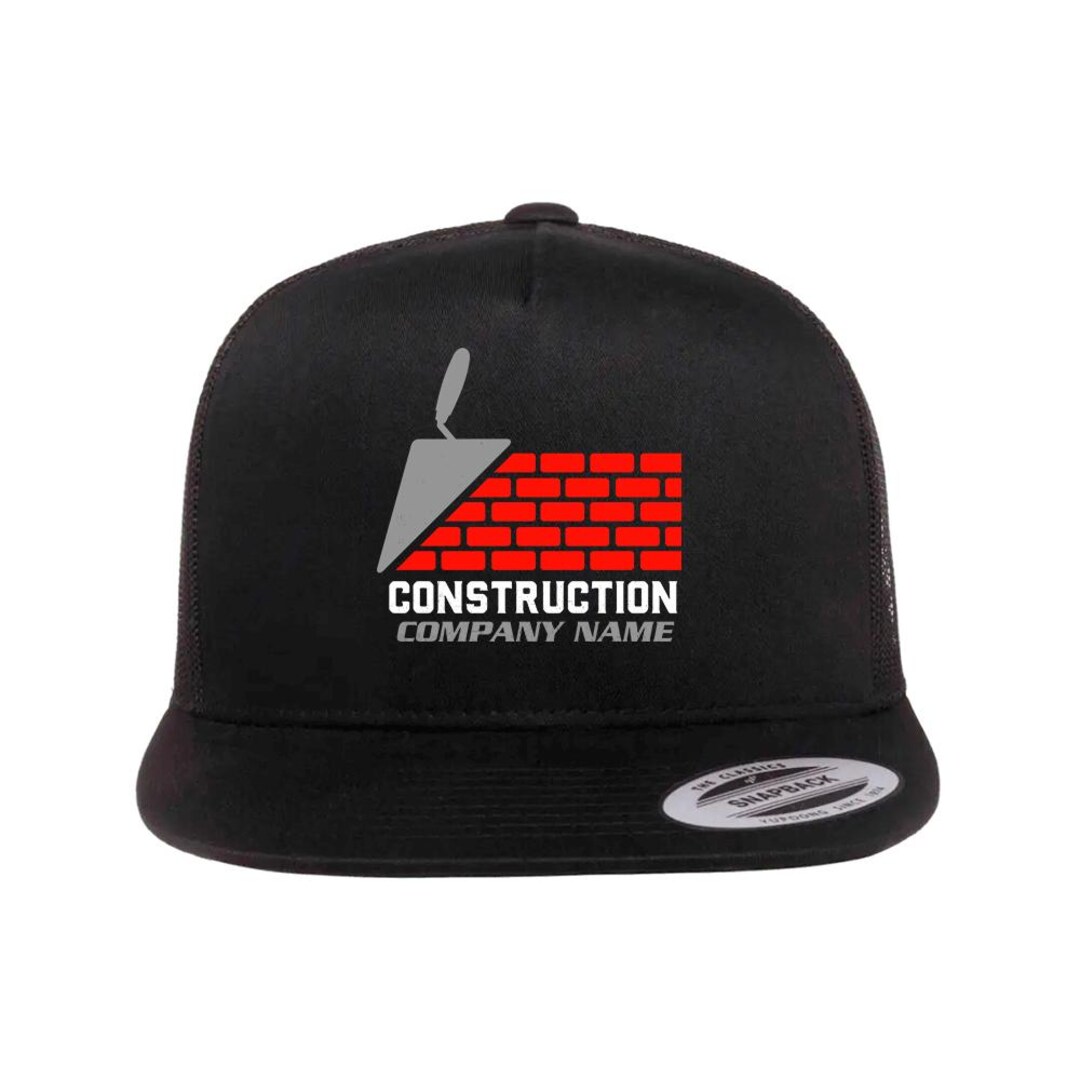 Custom Construction Company Hats, Mesh Trucker Caps, Brick Contractor ...