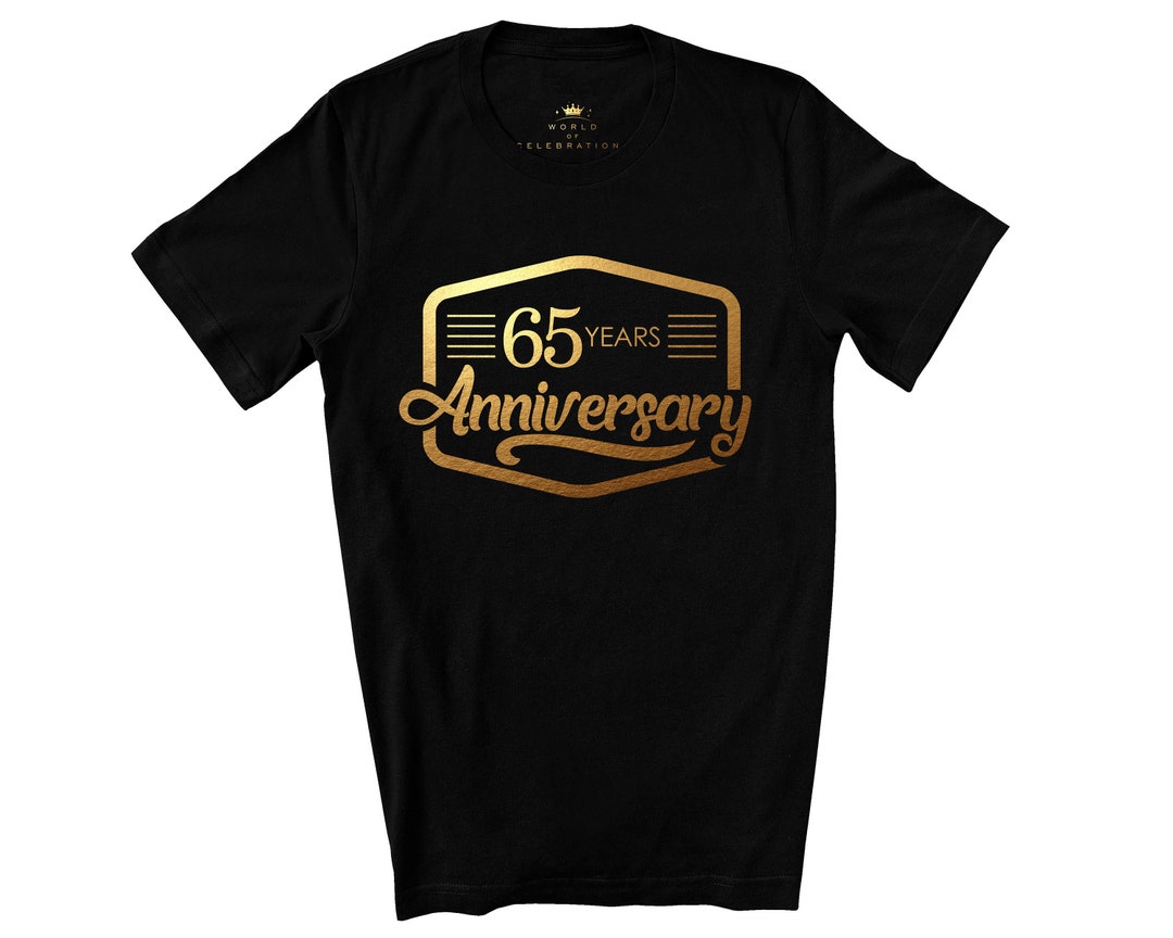 Celebrating 65th Anniversary Shirts, Matching Shirts, Celebrate 65 Years, Wedding Anniversary ...