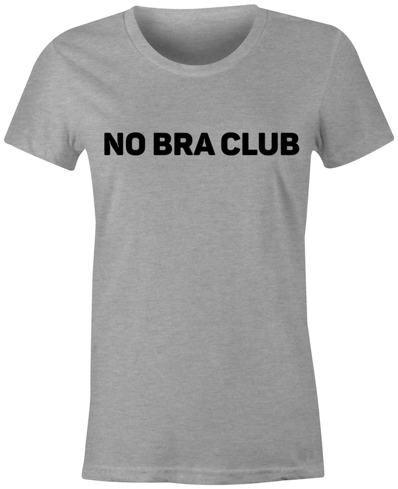 No Bra Club T-shirt Women No Bra Shirt Summer Shirt for - Etsy
