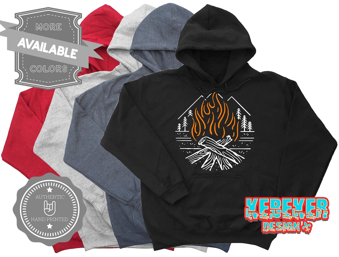Campfire Hoodie for Men & Women, Camping Hoodie, Camping Sweatshirt ...