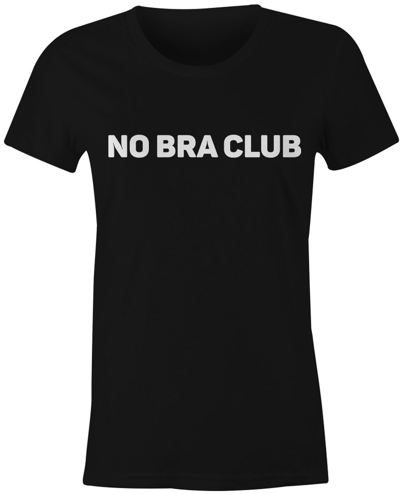 No Bra Club T-shirt Women No Bra Shirt Summer Shirt for - Etsy
