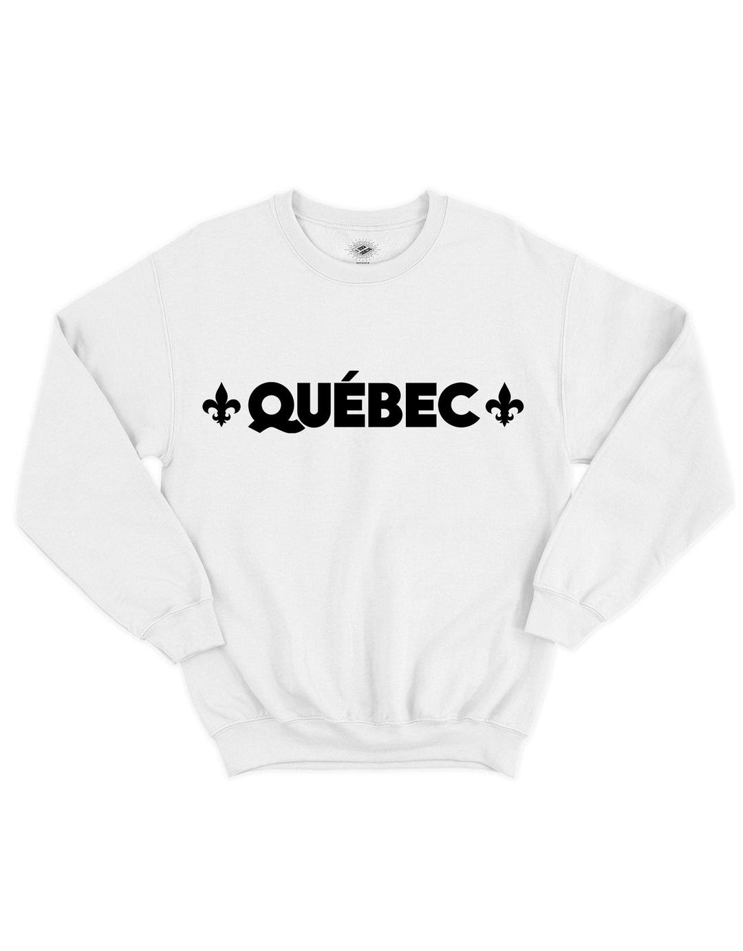 Québec + Fleur De Lys Sweatshirt, Quebec Canada Sweater, Canadian ...