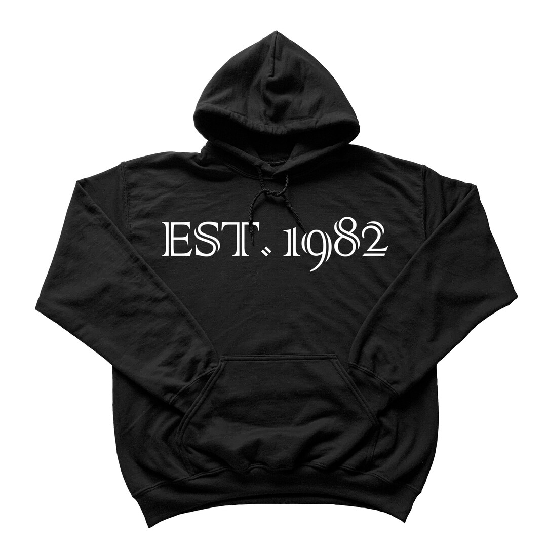Established 1982 Hoodie, 40th Anniversary Gift, 40 Years Old Shirt ...