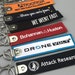 100 Personalized Embroidered Key Tags , Double Sided Embroidered ...