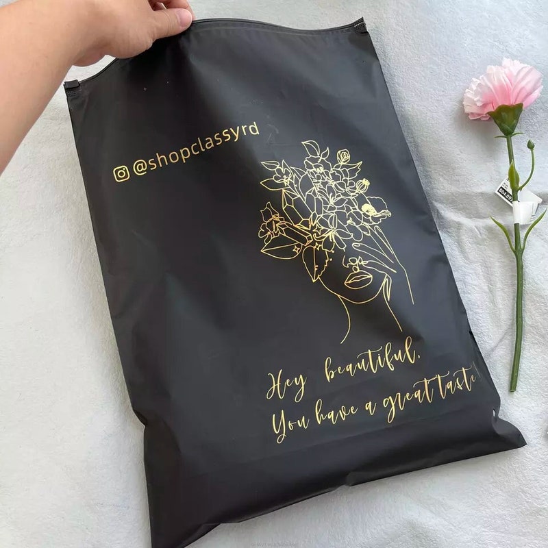 Matte Black Zip Lock Bag - Etsy