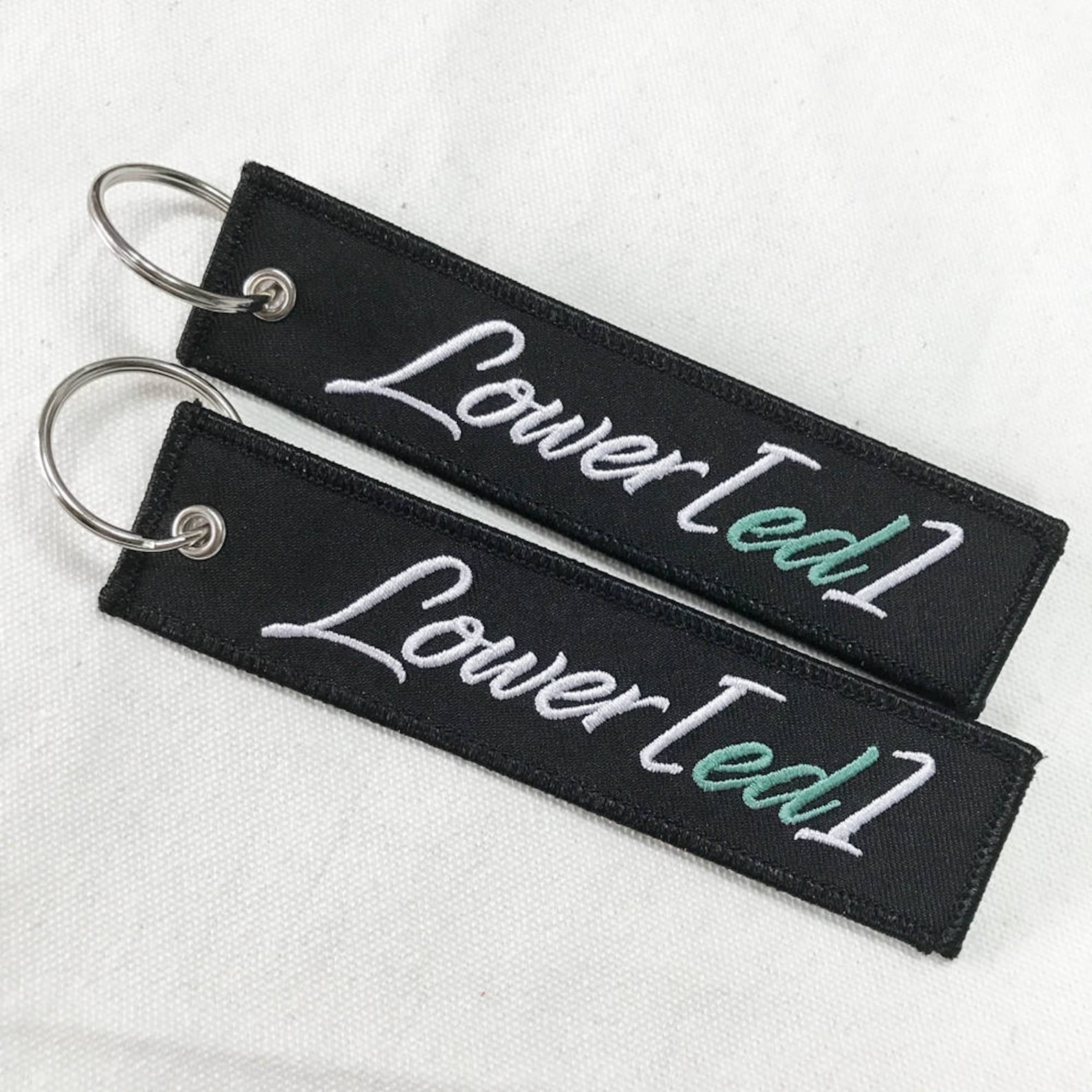 100 Custom Personalized Keychains Custom Embroidered - Etsy