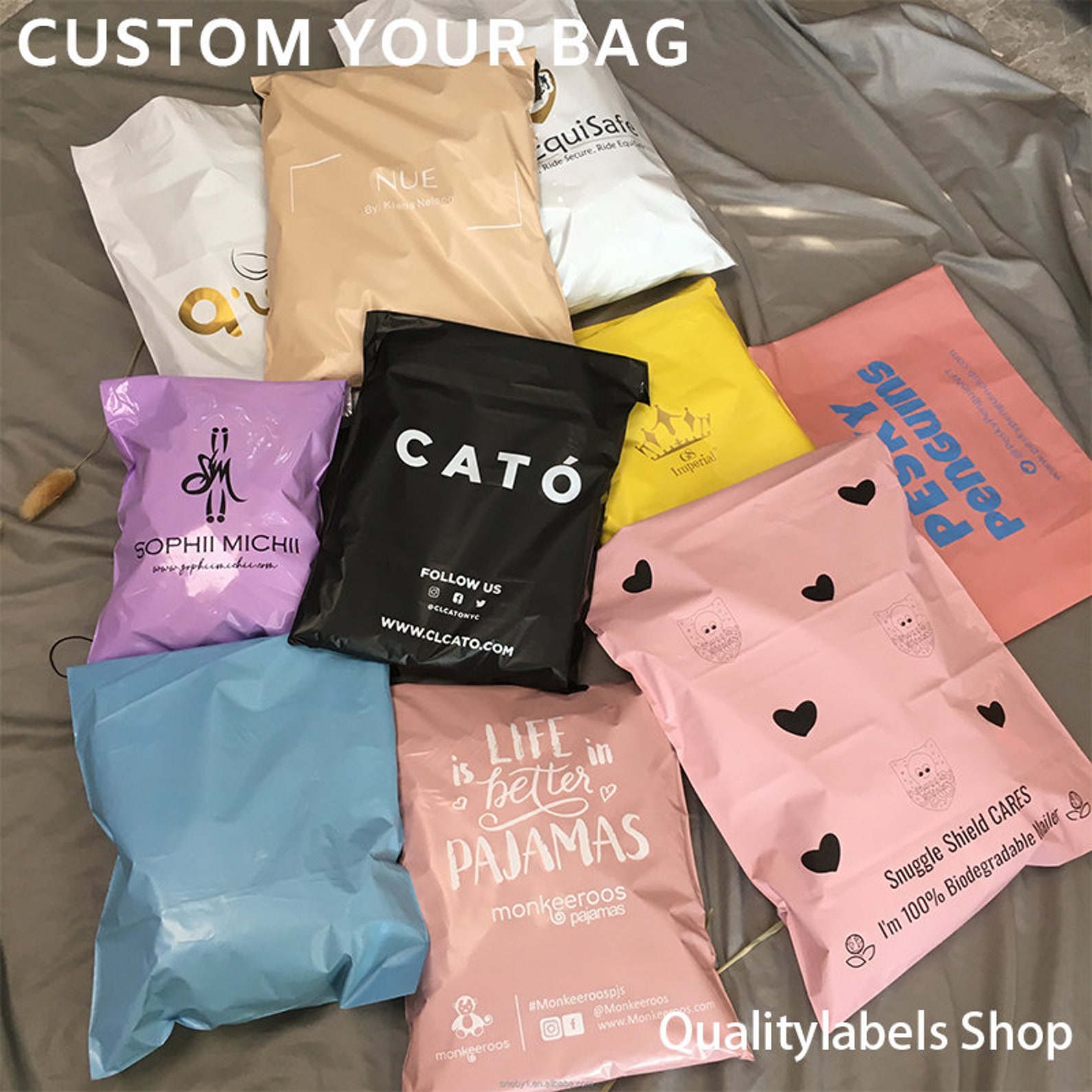 Nude Poly Mailers With Logoshipping Bagsshipping - Etsy