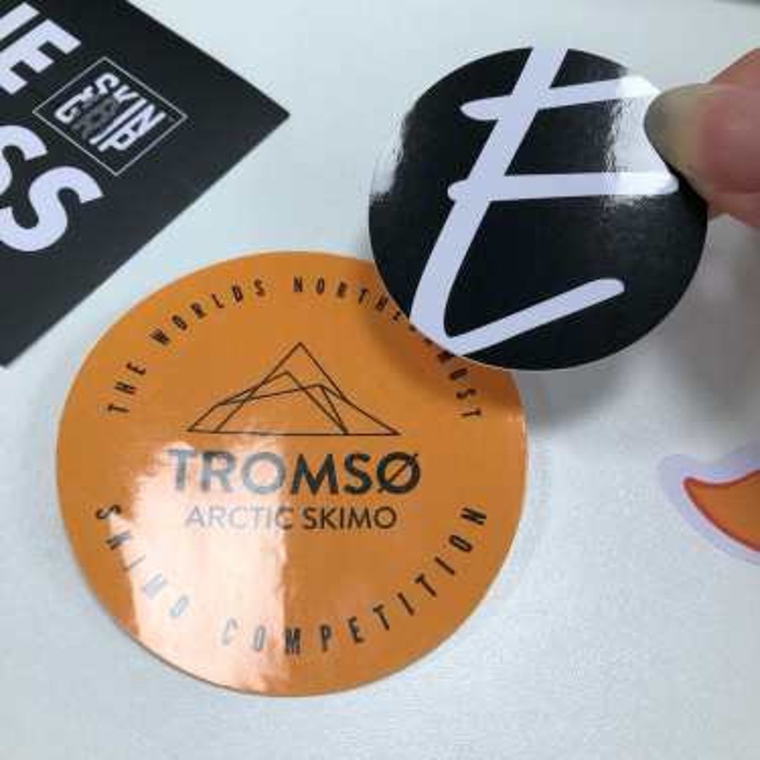 1000 Custom Vinyl Waterproof Stickers Cut Any Shape. Custom Bulk ...