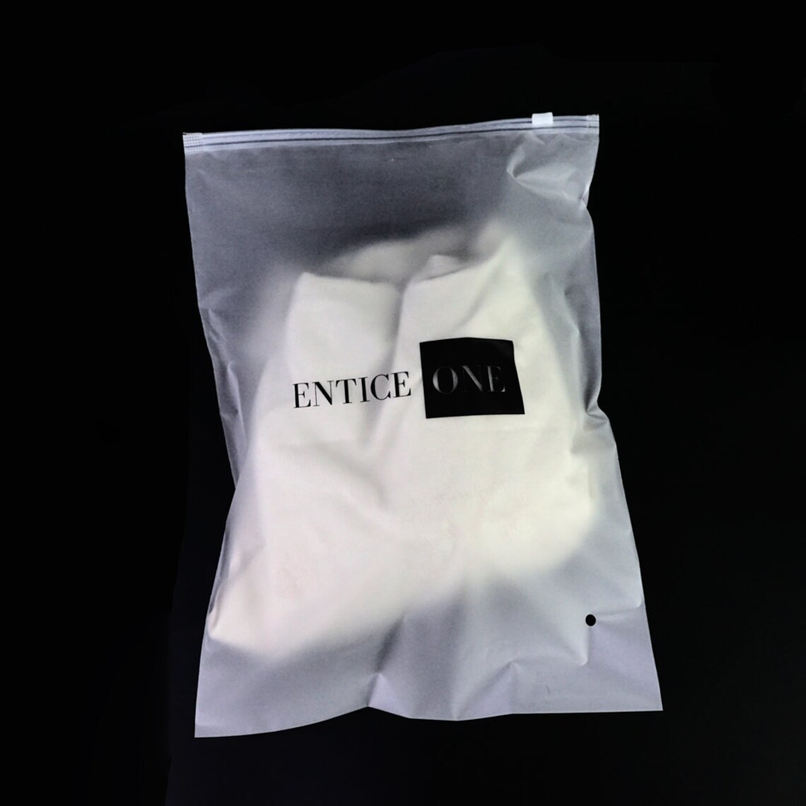 50-1000pcs custom frosted zipper bags clear zip lock bag | Etsy