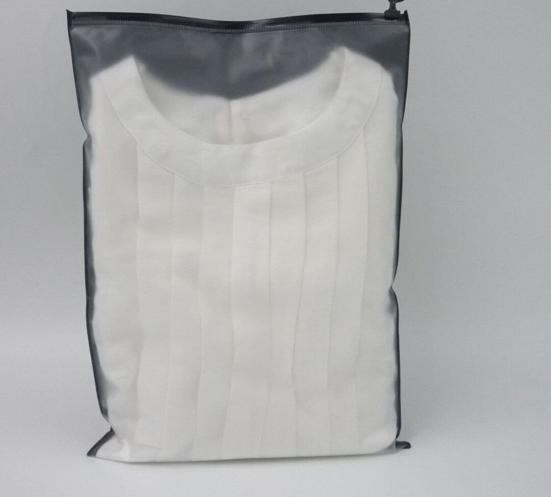1000pcs Custom One Side Frosted, One Side is Black Zipper Bags, Custom ...