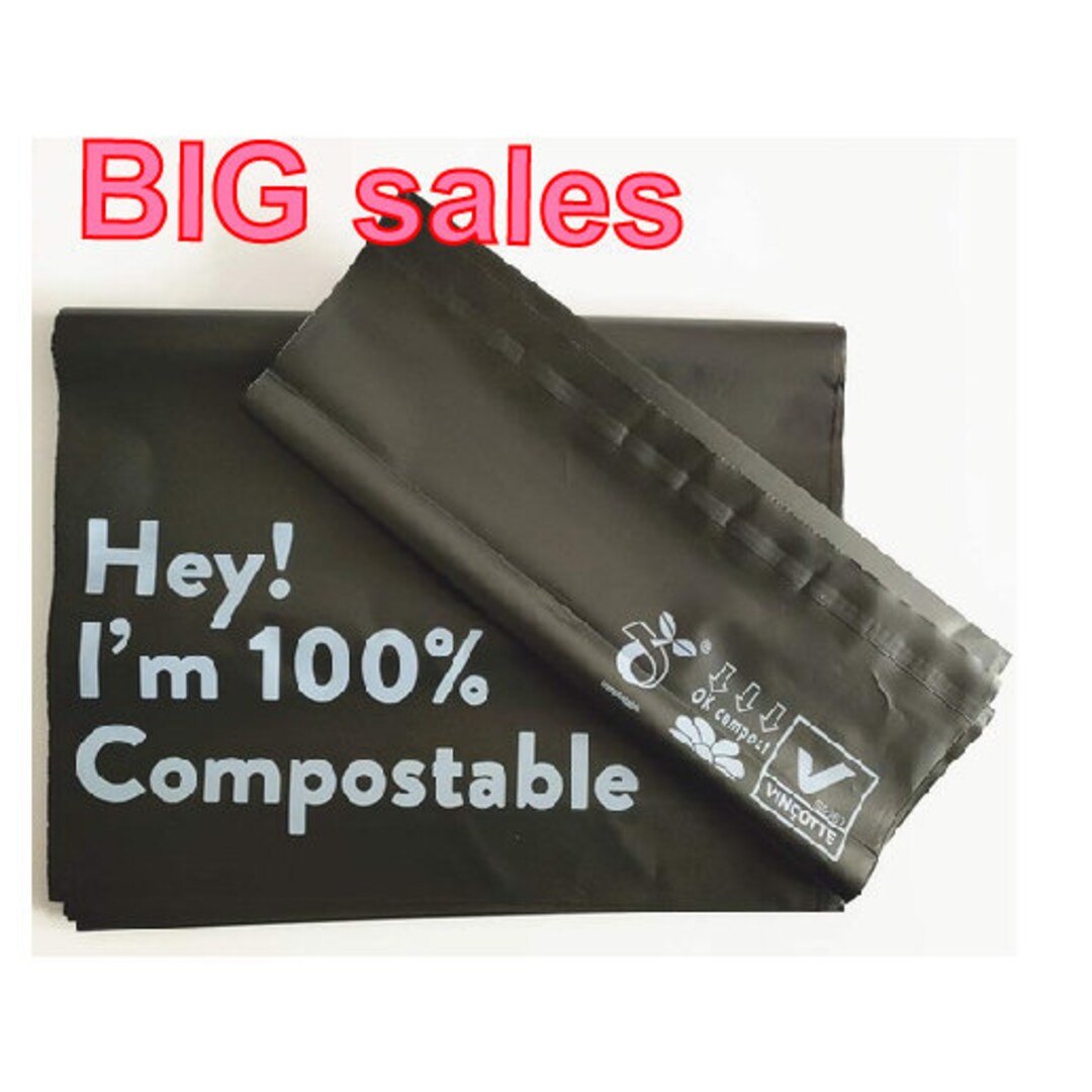 Custom Biodegradable Poly Bags for Packaging, 100% Biodegradable Bags ...